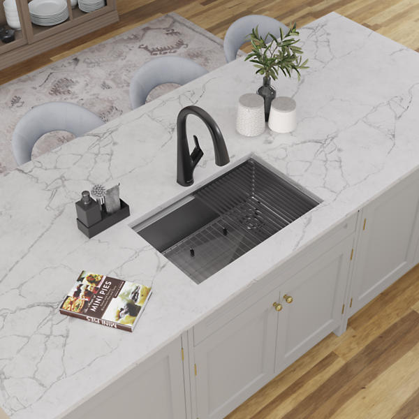 Crosstown 16 Gauge Workstation Single Bowl Undermount Sink Crosstown 16 Gauge Workstation Single Bowl Undermount Sink