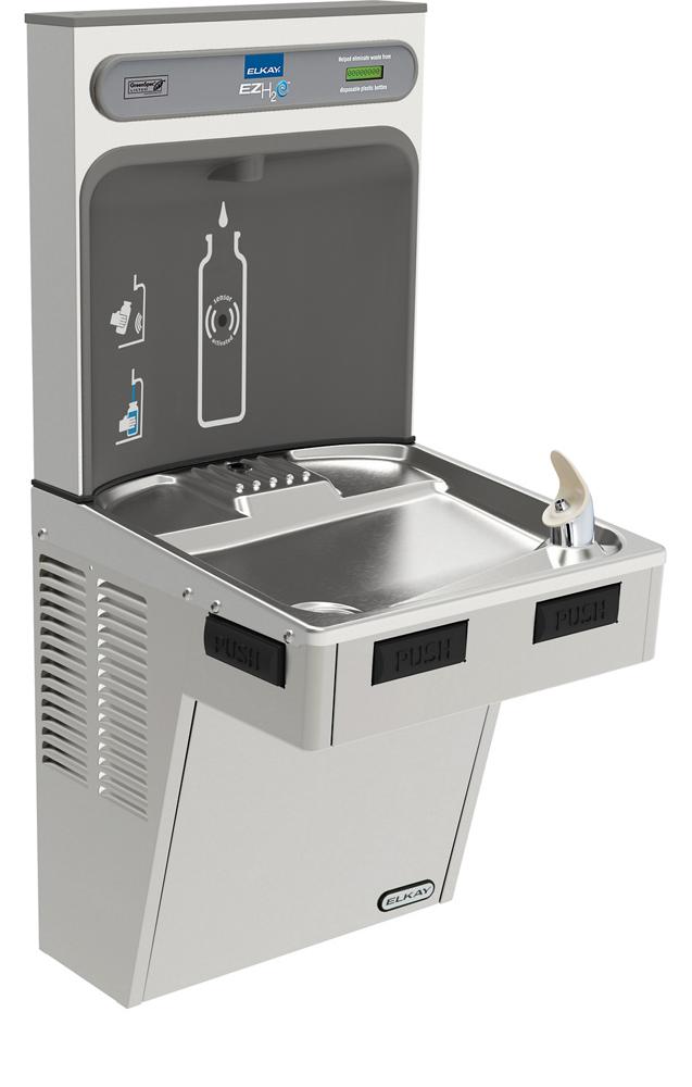 Non-Filtered ezH2O Bottle Filling Station with Mechanically Single ADA Cooler | Elkay